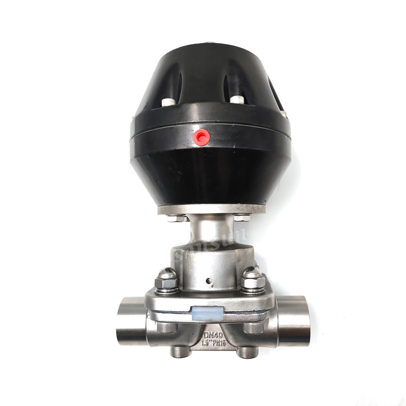 Hygienic Air Operated Auto Diaphragm Valve with Plastic Pneumatic ...