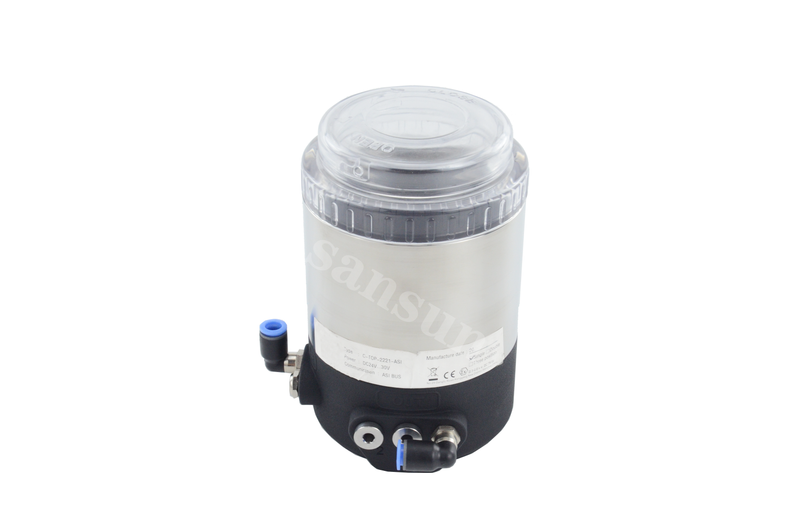 Sanitary electric pneumatic valve controller C-TOP ASI-BUS DC 24V 4 ...