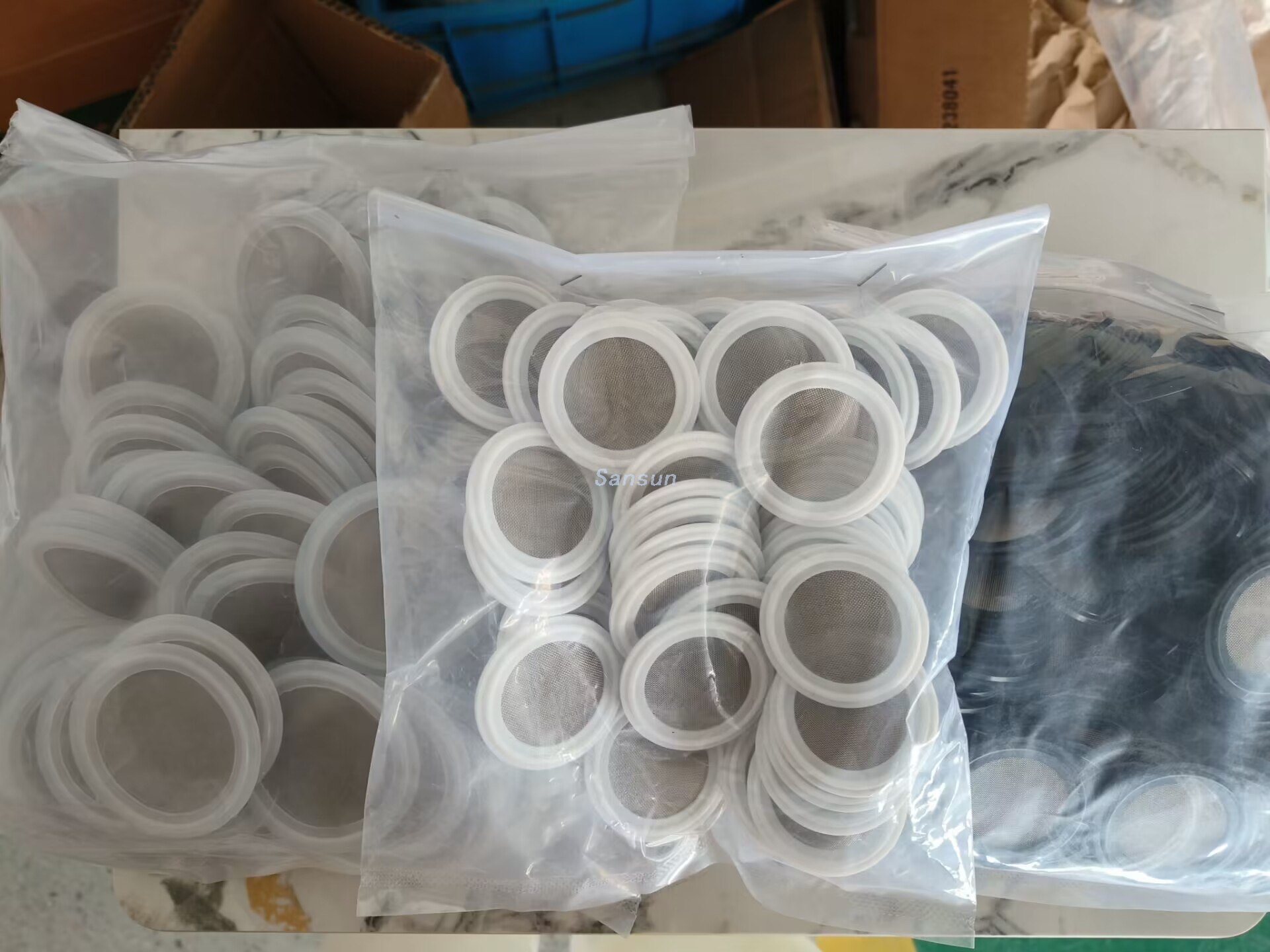 Food Grade Tri Clover gaskets PTFE Mesh Screen Gasket Seal from China ...