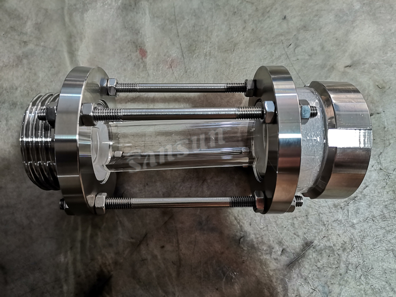 304 Sanitary Threaded Straight Sight Glass with Nut from China ...