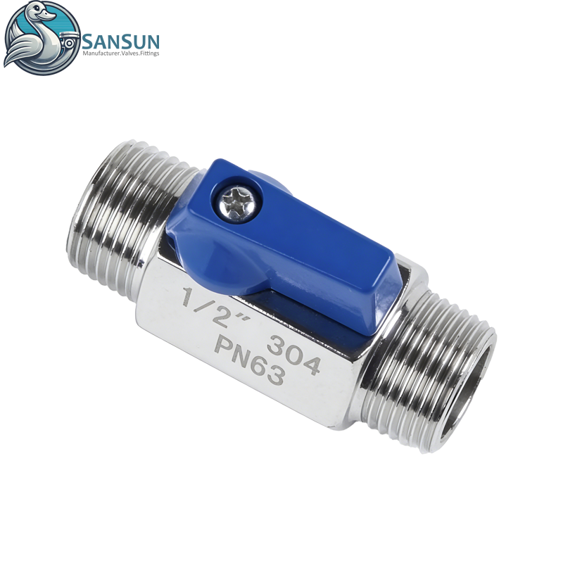 304 Stainless Steel BSP Male Manual Mini Ball Valve for Data Center ...