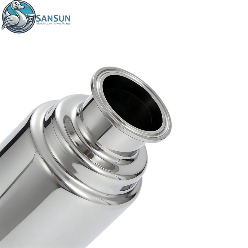 316L Stainless Steel Tri-Clamp Angle Filter for Data Center Liquid ...